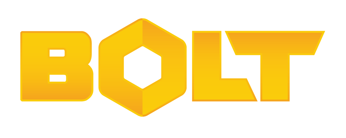 `Bolt.io blue logo`